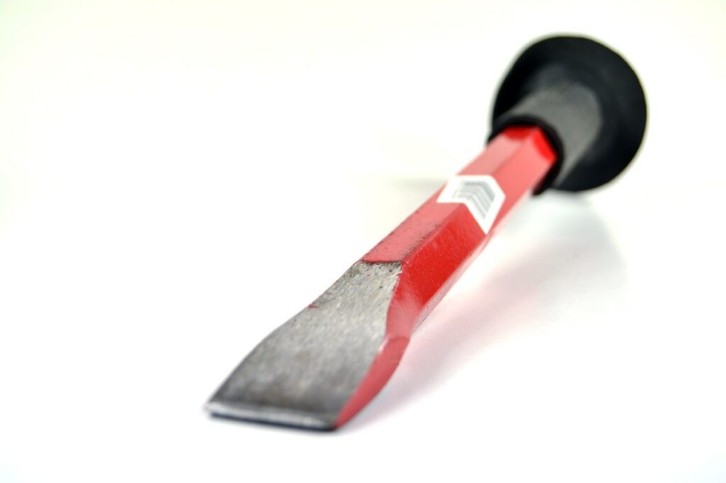CHISEL HEAVY STEEL 20MM X 300MM WITH RUBBER GRIP - A.Bassa & Sons