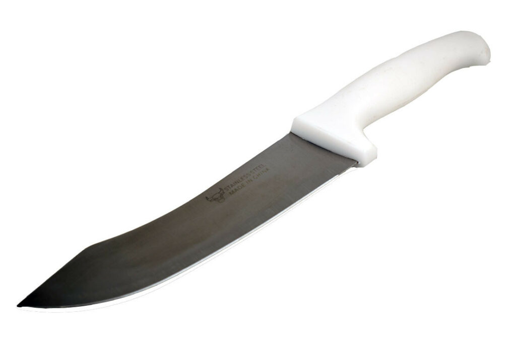 KNIVES SKINNING WHITE HANDLE 175MM CURVED - A.Bassa & Sons