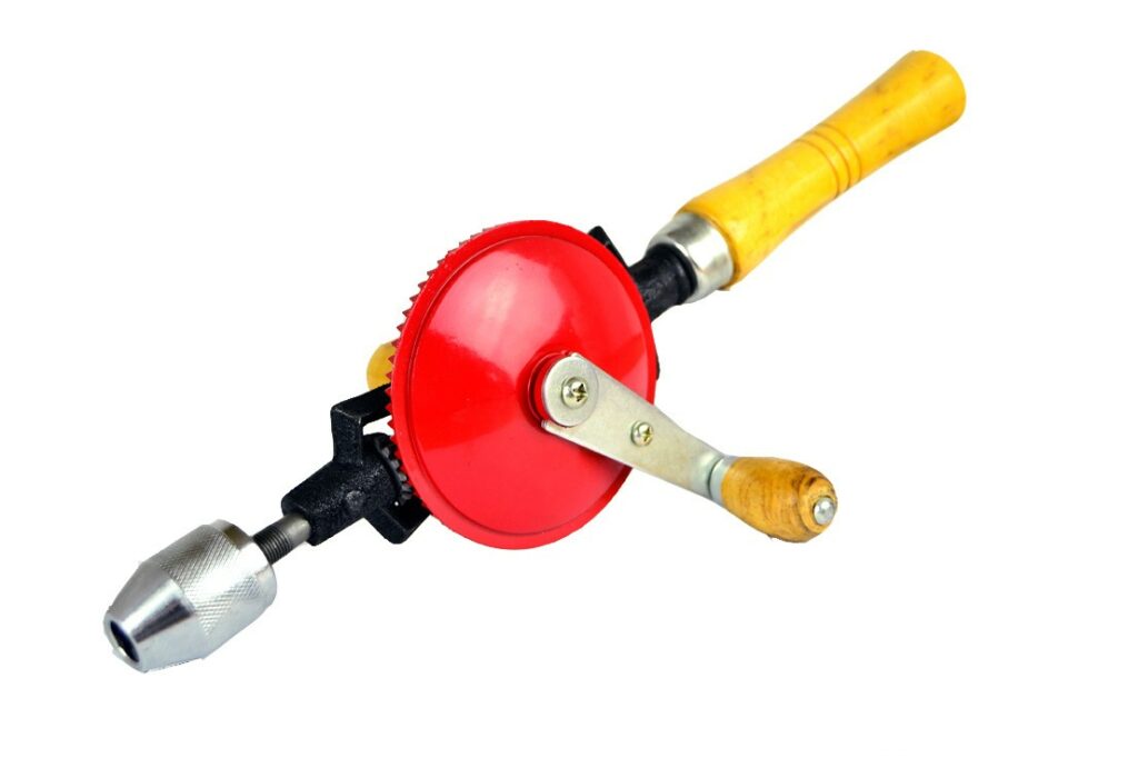 DRILL HAND 3/8" 9.3MM WOODEN HANDLE - A.Bassa & Sons